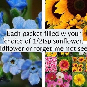 Custom Seed Packet Memorial Favor in Memory of Condolence Favor Funeral ...