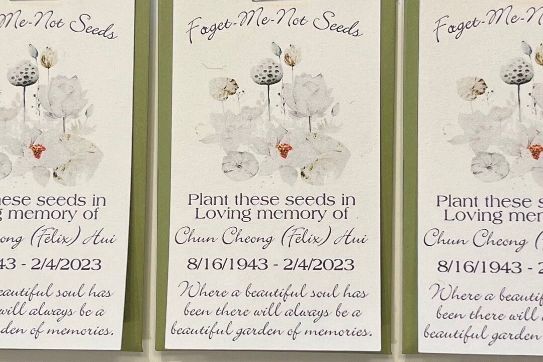 Custom Funeral Favor Gift Memorial Favor Sympathy Favor Personalized ...