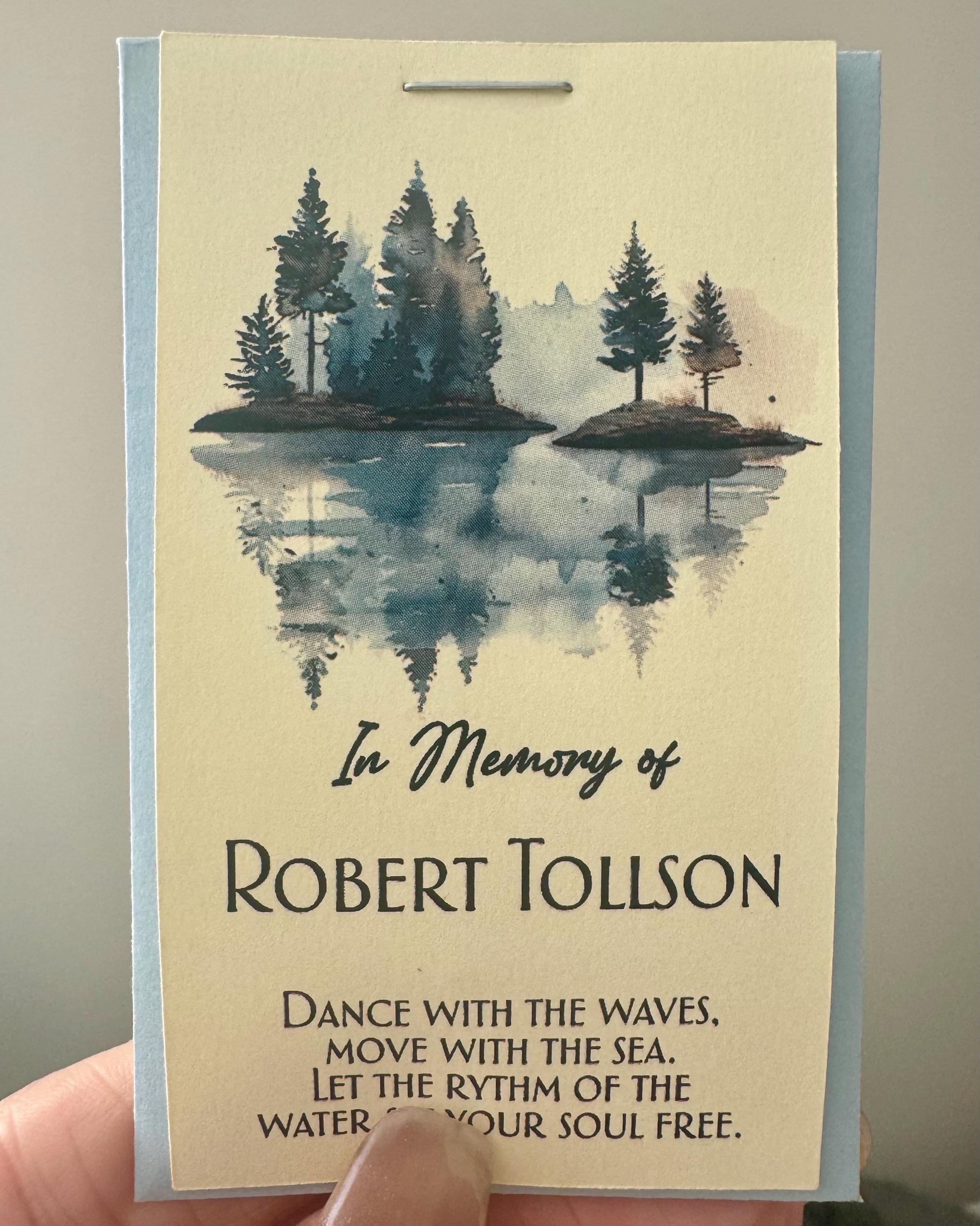 Memorial Seed Packet Favor: Watercolor Nature, Personalized Keepsake - Etsy