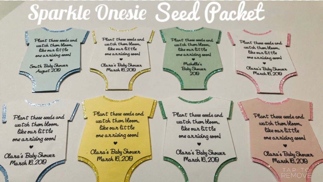 Custom Baby Shower Favor Baby Shower Seed Packet Favor Newborn Shower ...
