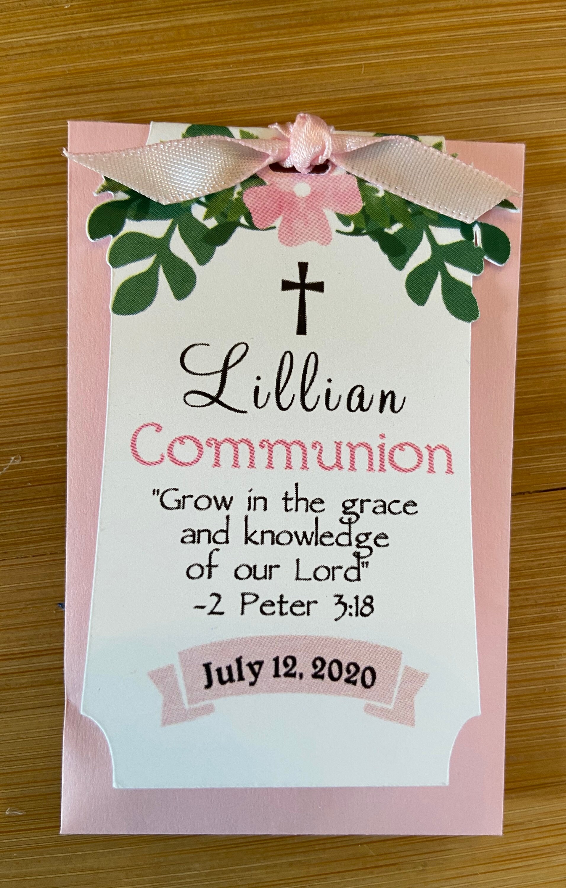 Baptism Seed Packet Favors Communion Confirmation Seed - Etsy
