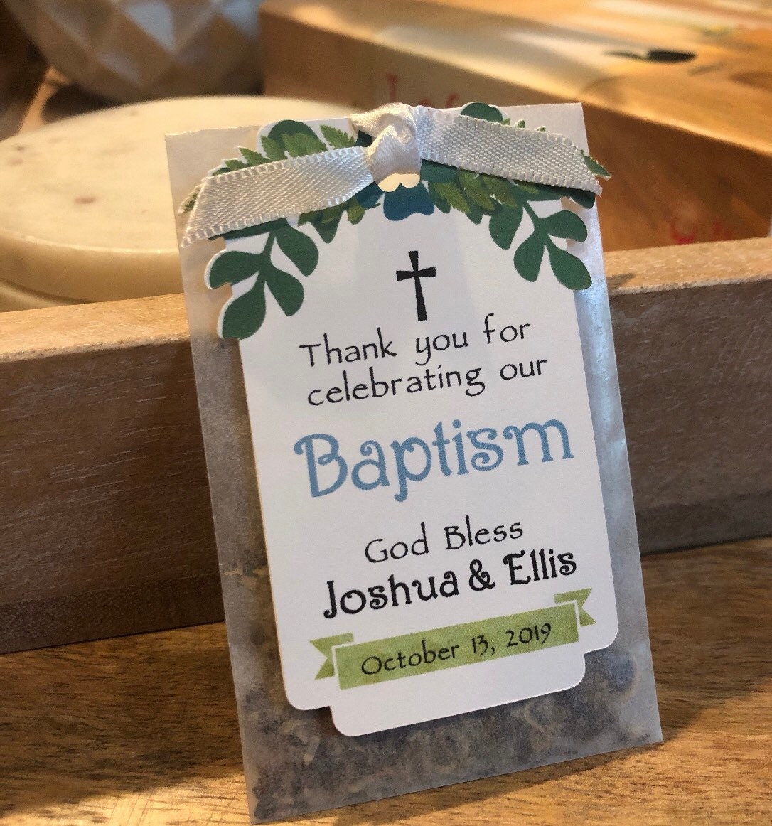 Baptism Seed Packet Favors Communion Confirmation Seed - Etsy