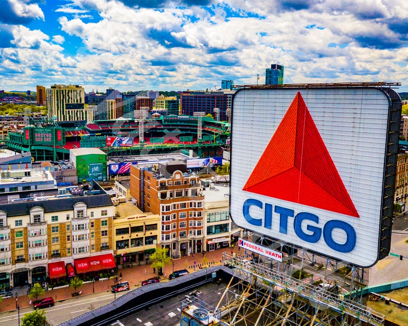 Fenway Park Boston Red Sox Citgo "see IT Go" Print - Etsy