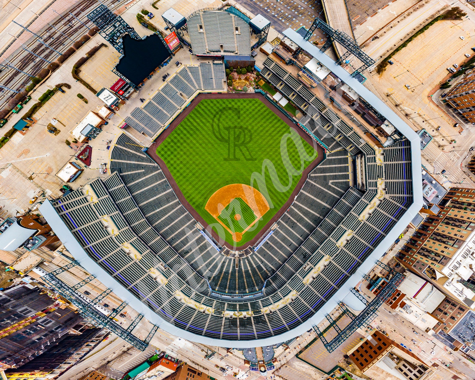 Colorado Rockies Coors Field Aerial Print - Etsy