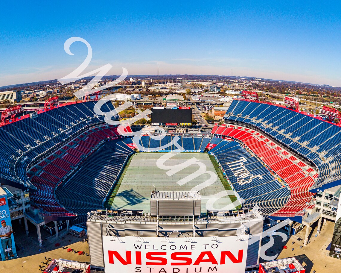 Tennessee Titans Nissan Stadium Aerial Photo - Etsy