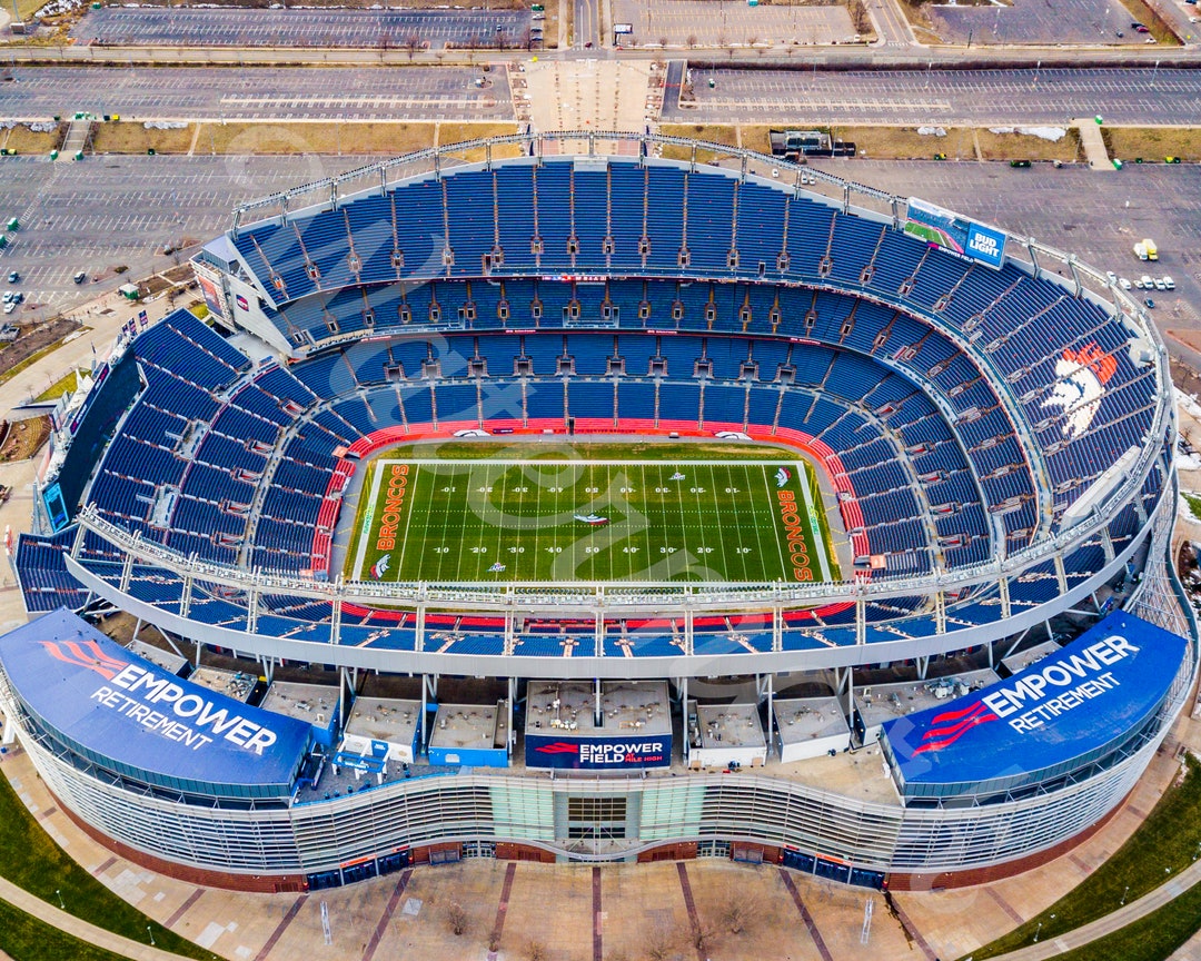 Broncos Empower Field at Mile High Stadium SIDE Photo - Etsy