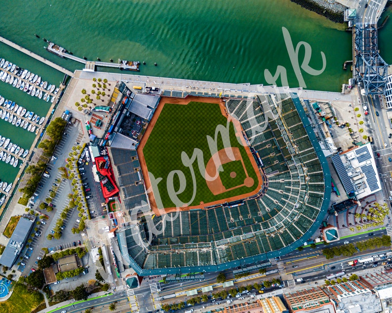 San Francisco Giants Oracle Park Aerial Above Print - Etsy