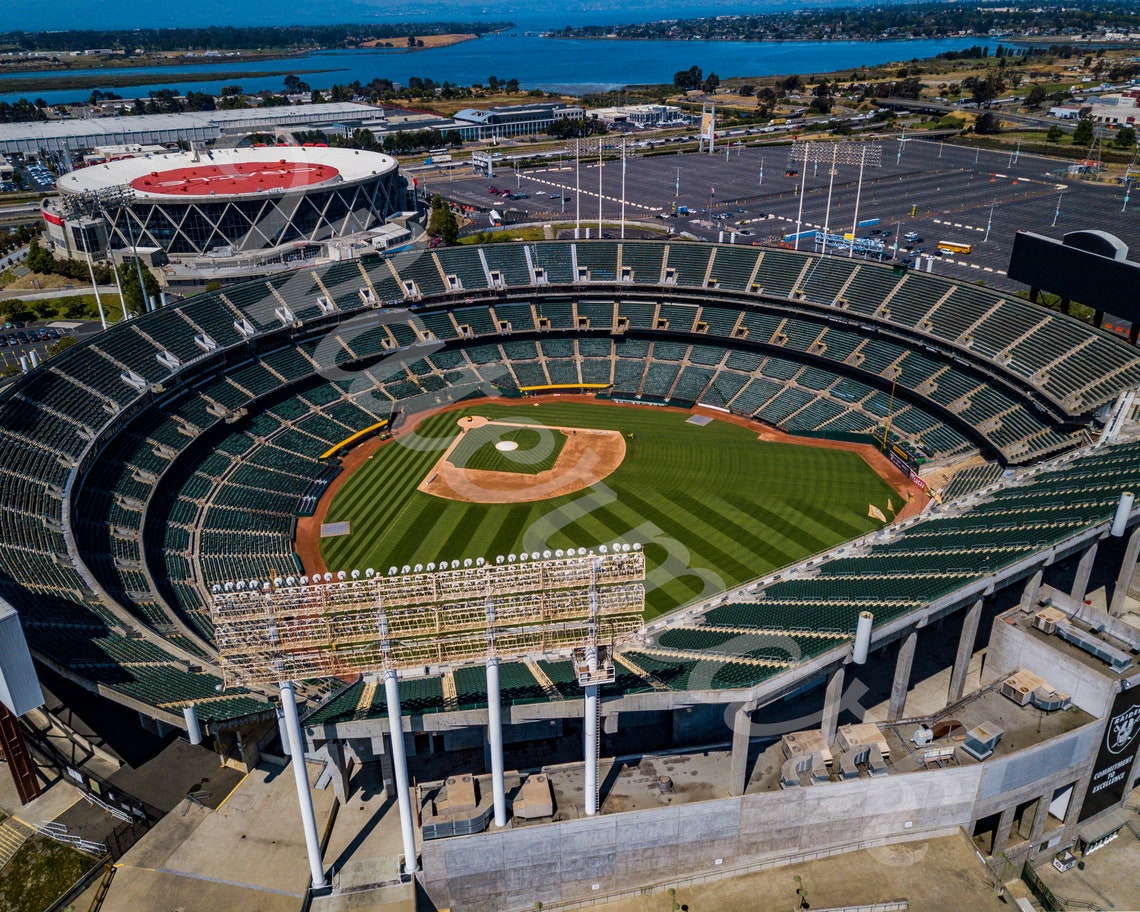 Oakland Athletics Oakland Alameda Coliseum Right Field Photo - Etsy.de