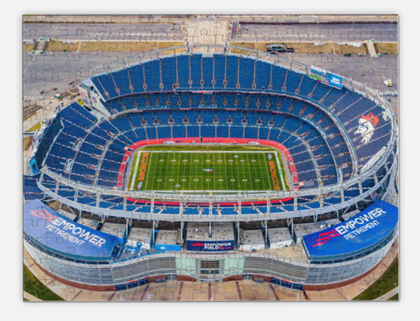Mile High Puzzle, Denver Broncos Side View - Etsy