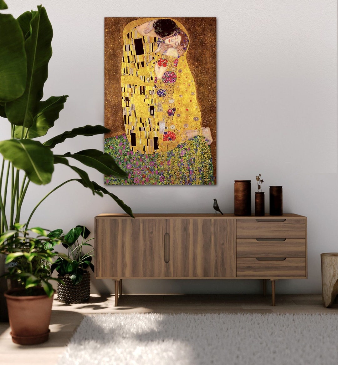 The Kiss Poster Gustav Klimt Poster in Large Format 61 Cm X - Etsy Canada