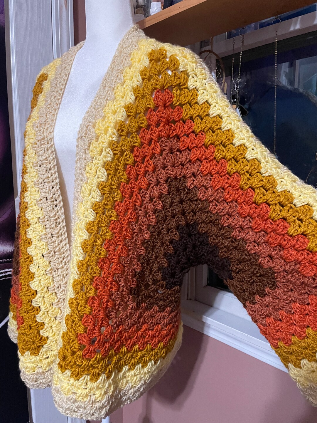 Autumn Court Inspired Crochet Cardigan, SJM Cardigan, Booktok Cardigan ...