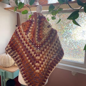 Crochet Dark Cottagecore Hooded Shawl, Crochet Hooded Cape - Etsy