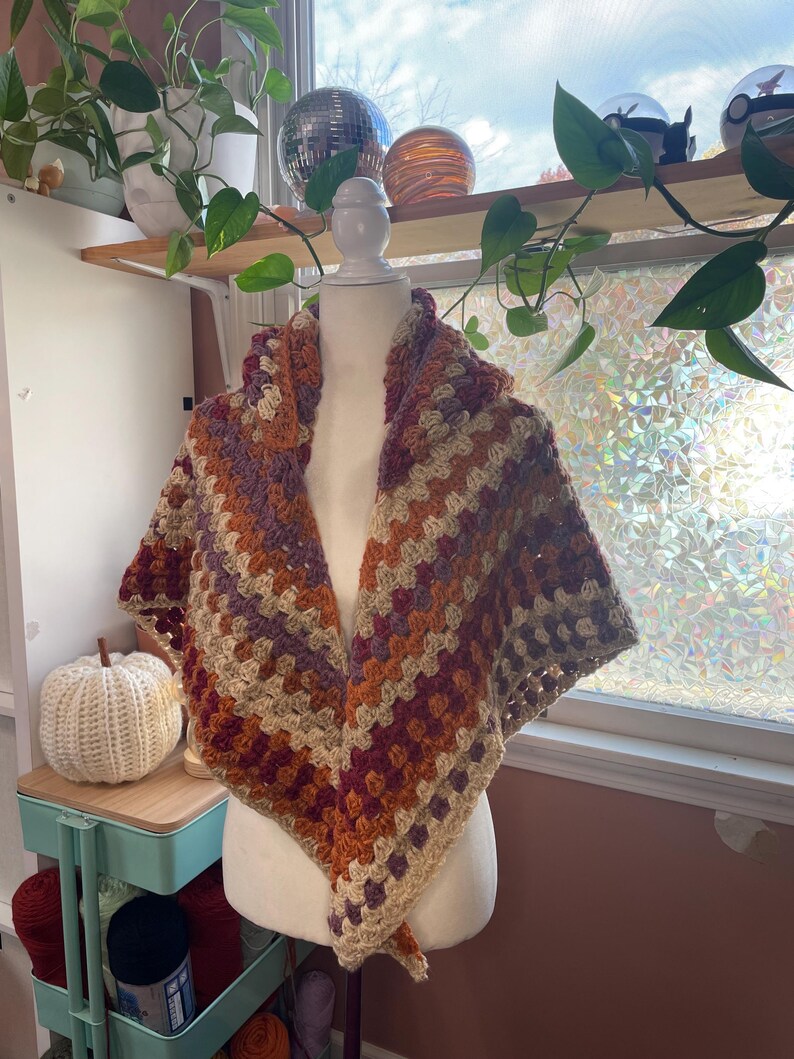 Crochet Dark Cottagecore Hooded Shawl, Crochet Hooded Cape - Etsy