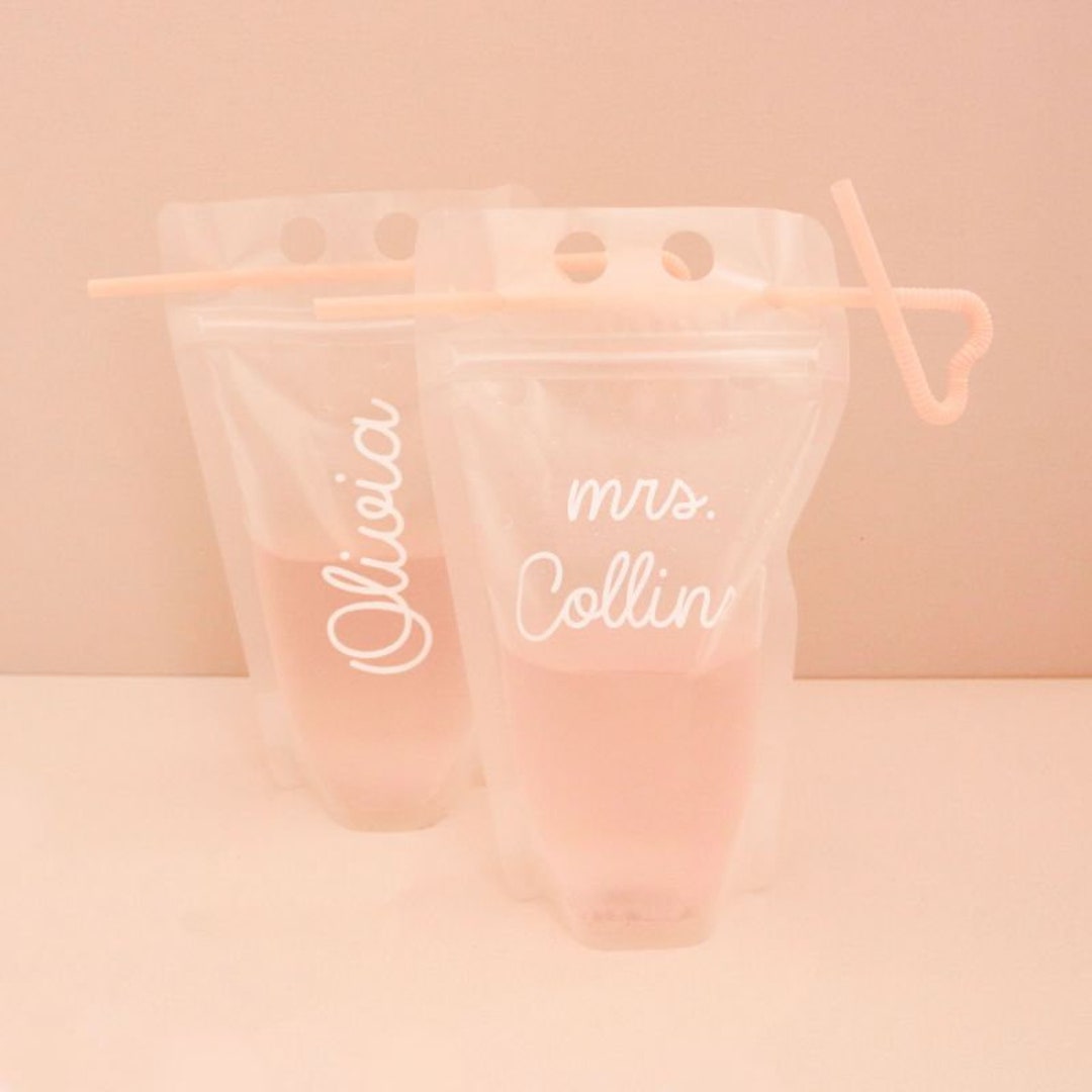 Personalized Drink Pouch Custom Bachelorette Party Favor - Etsy