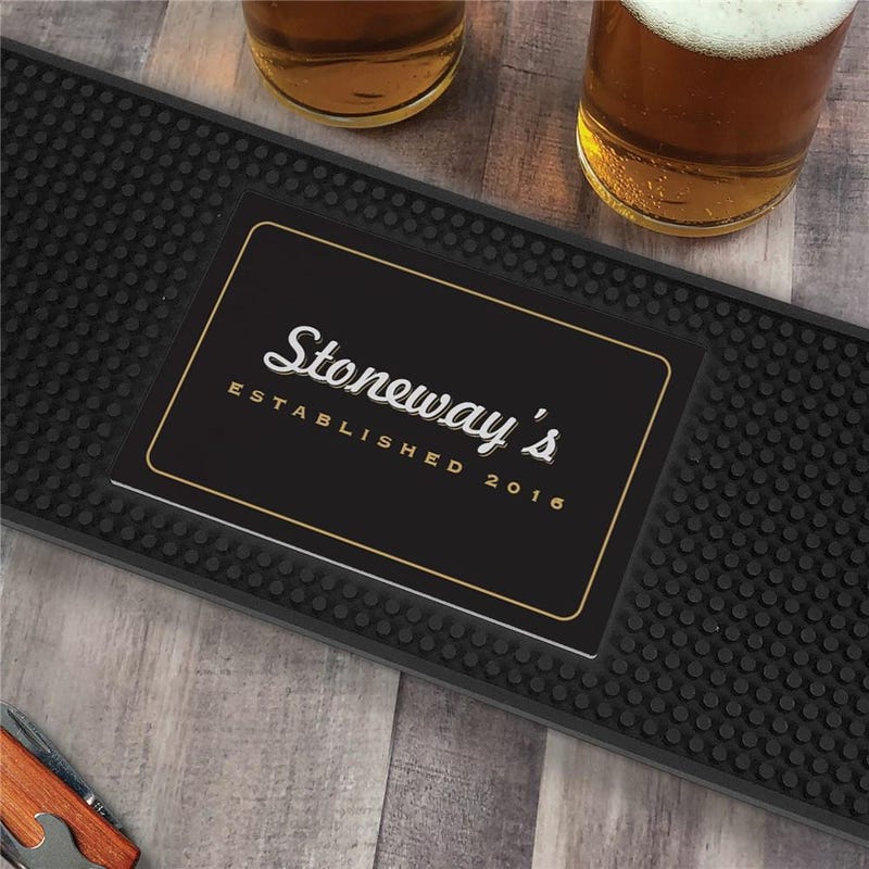 Rectangle Rubber Bar Mat - Etsy