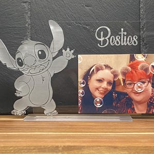 Disney Stitch Photo Plaque Personalised Best Friend Gift With Your ...