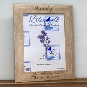 Personalised Photo Frame for Any Occasion, Any Name or Text Engraved ...
