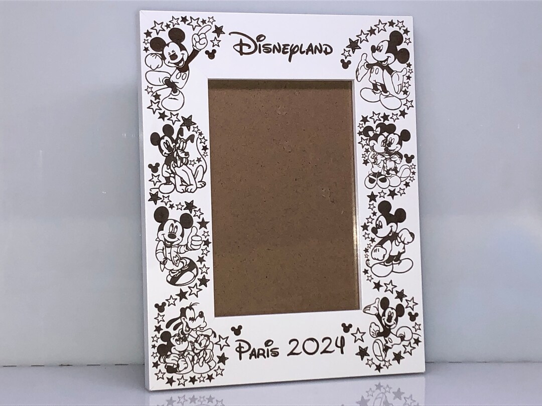 Personalised Disneyland or Disney World Photo Frame Any Year Date and ...