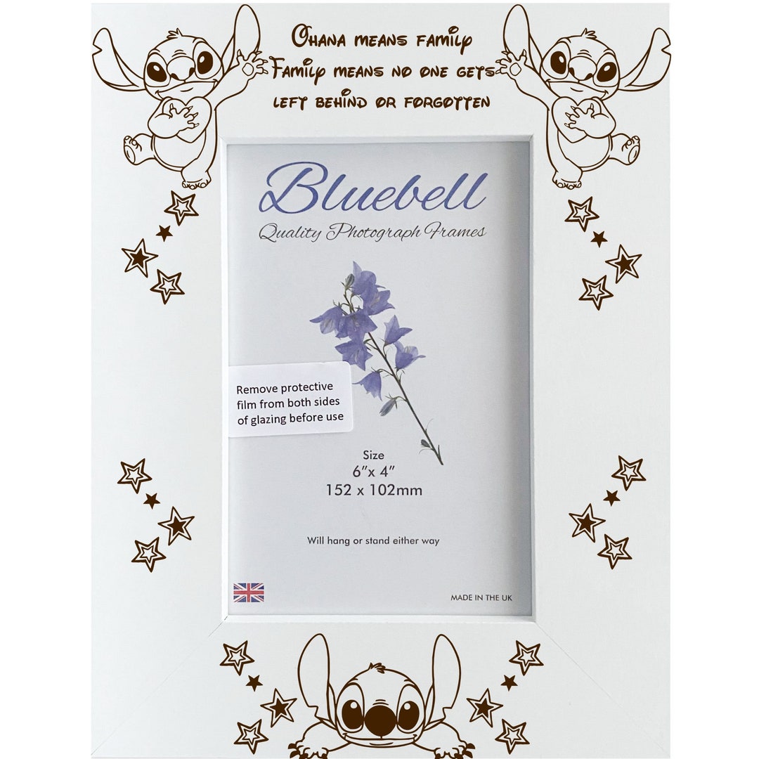Personalised Stitch Disney Engraved Photo Frame - Etsy