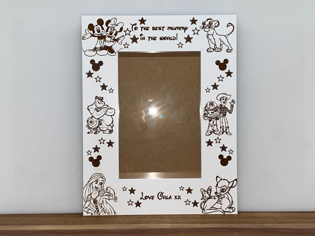Personalised Disney Photo Frame, Choose Any 6 Images to Place Around ...