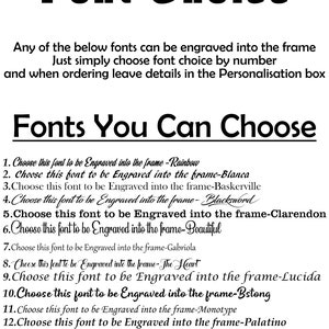 Personalised Photo Frame for Any Occasion, Any Name or Text Engraved ...