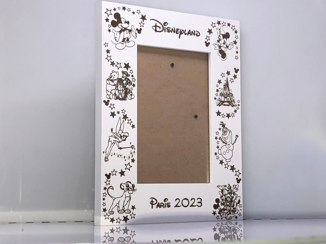 Disneyland Paris or Disney World Personalised Photo Frame Any Year Date ...