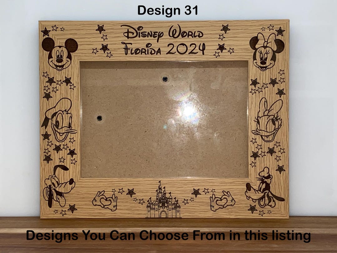 Disneyland or Disney World Photo Frames Engraved and Personalised With ...