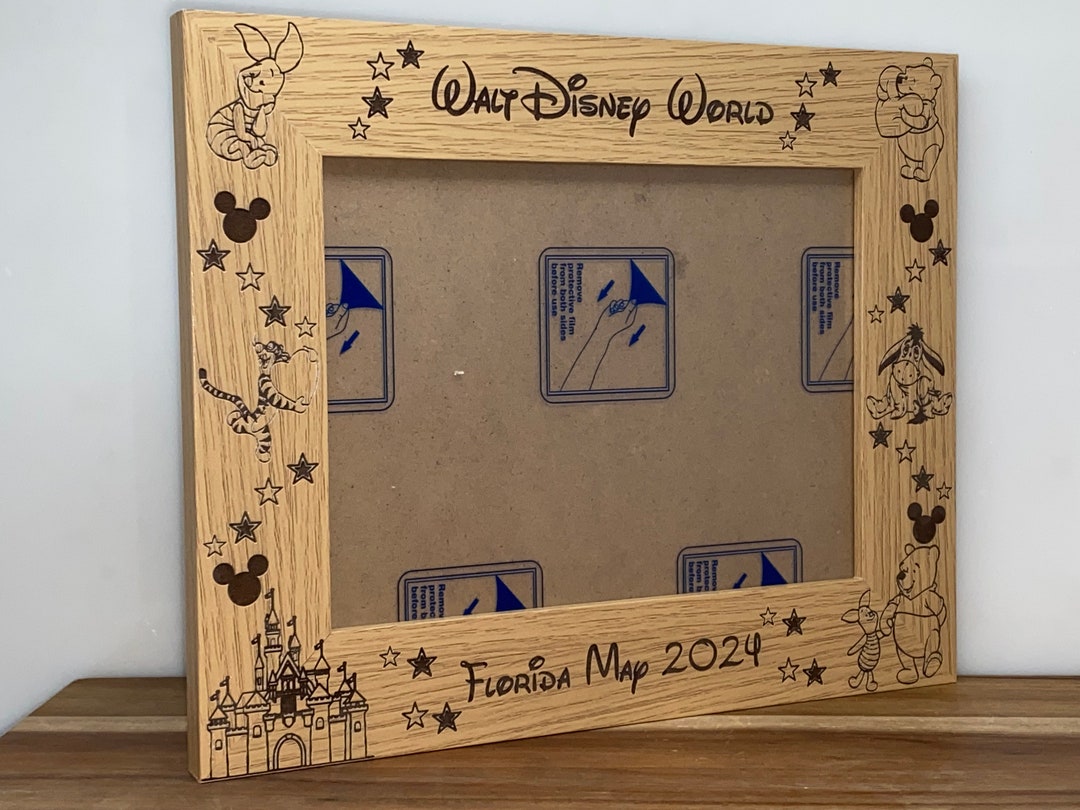 Disney Photo Frame Engraved and Personalised With Any Text and Year - Etsy