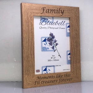 Personalised Photo Frame for Any Occasion, Any Name or Text Engraved ...