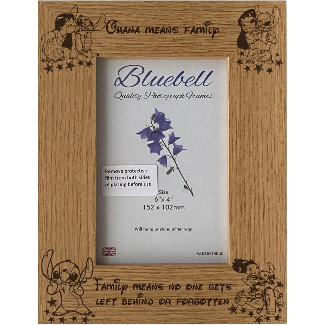Personalised Disney Lilo & Stitch Engraved Photo Frame - Etsy