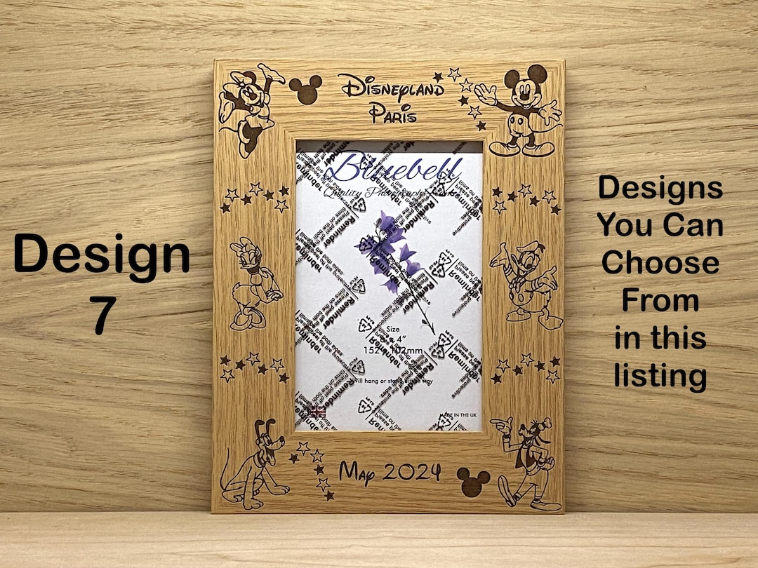 Disneyland Paris or Disney World Personalised Themed Photo Frame Any ...
