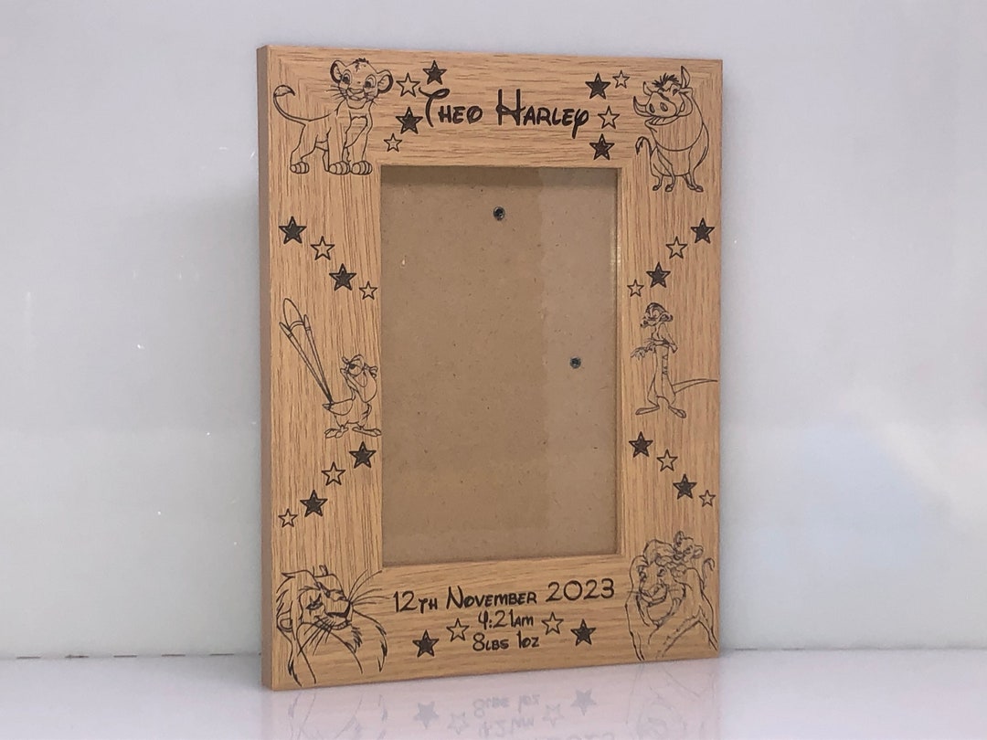 Disney Lion King Engraved Photo Frame - Etsy
