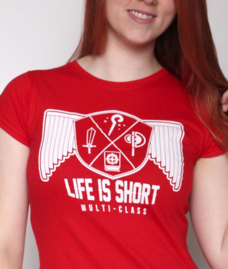 Life is Short...multi-class RPG D&D Pathfinder Shirt - Etsy