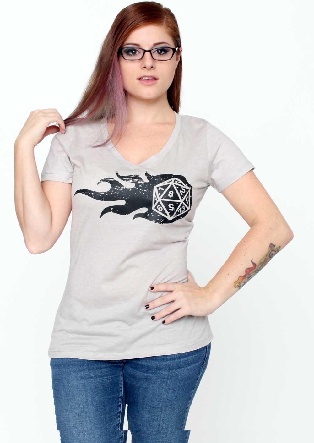 Chemise Flaming D20 RPG D&D Pathfinder T-shirt de dés - Etsy France