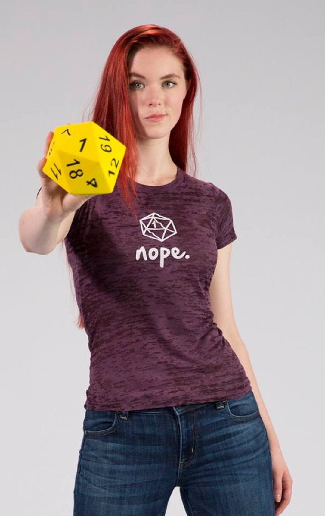 Nope Natural 1 D20 Critical Fail RPG D&D dungeons and Dragons ...