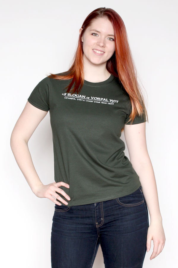 Slogan of Vorpal Wit 5 Shirt Dnd Tee Modifier Dungeons and Dragons Gift ...