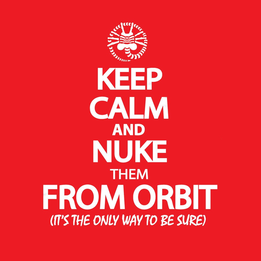 Keep Calm and Nuke Them From Orbit T-shirt: Gamer Movie Tee - Etsy