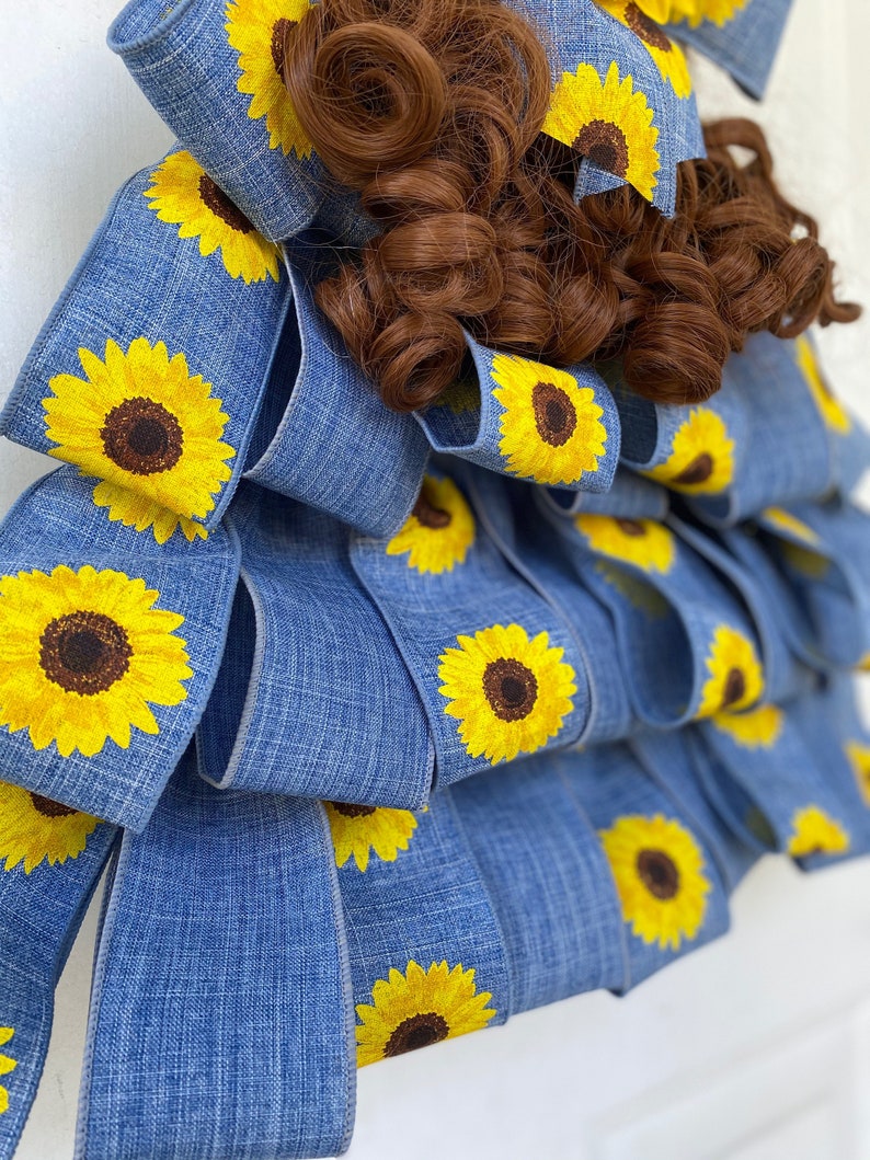 Country Girl Door Hanger Sunflowers Country Decor Sunflower - Etsy