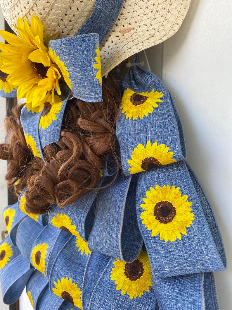 Country Girl Door Hanger Sunflowers Country Decor Sunflower - Etsy