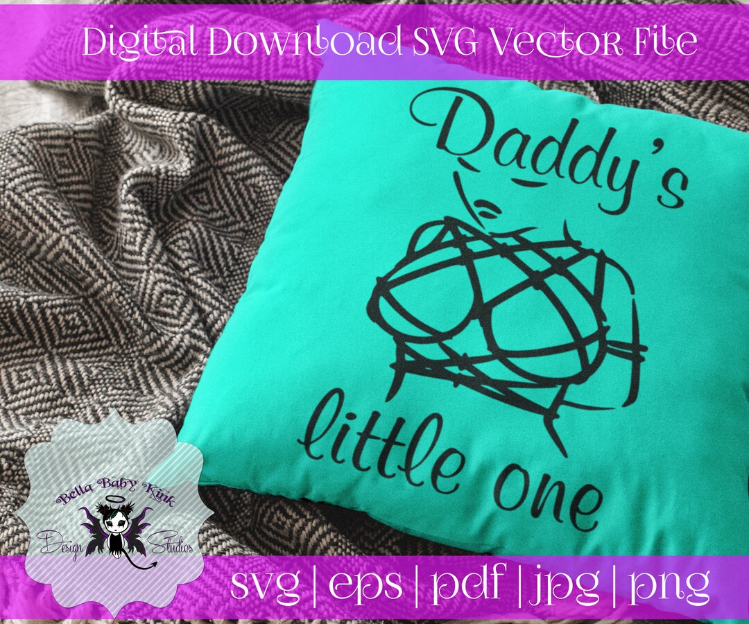 Daddy's Little One Vector SVG Cricut Silhouette Vinyl - Etsy