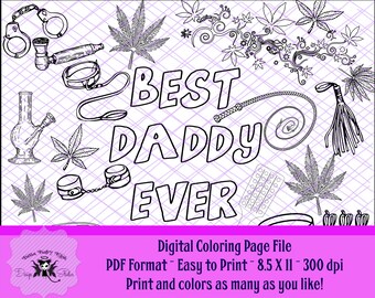 Kinky Coloring Page - Etsy