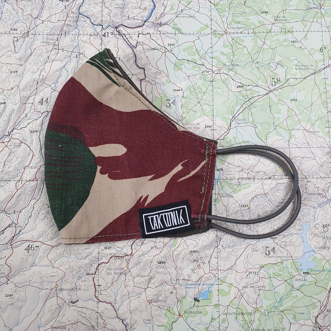 Face Mask RSR brushstroke Camouflage Pattern - Etsy