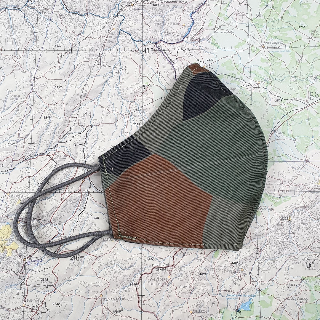 Face Mask KOR turtle Shell Camouflage Pattern - Etsy