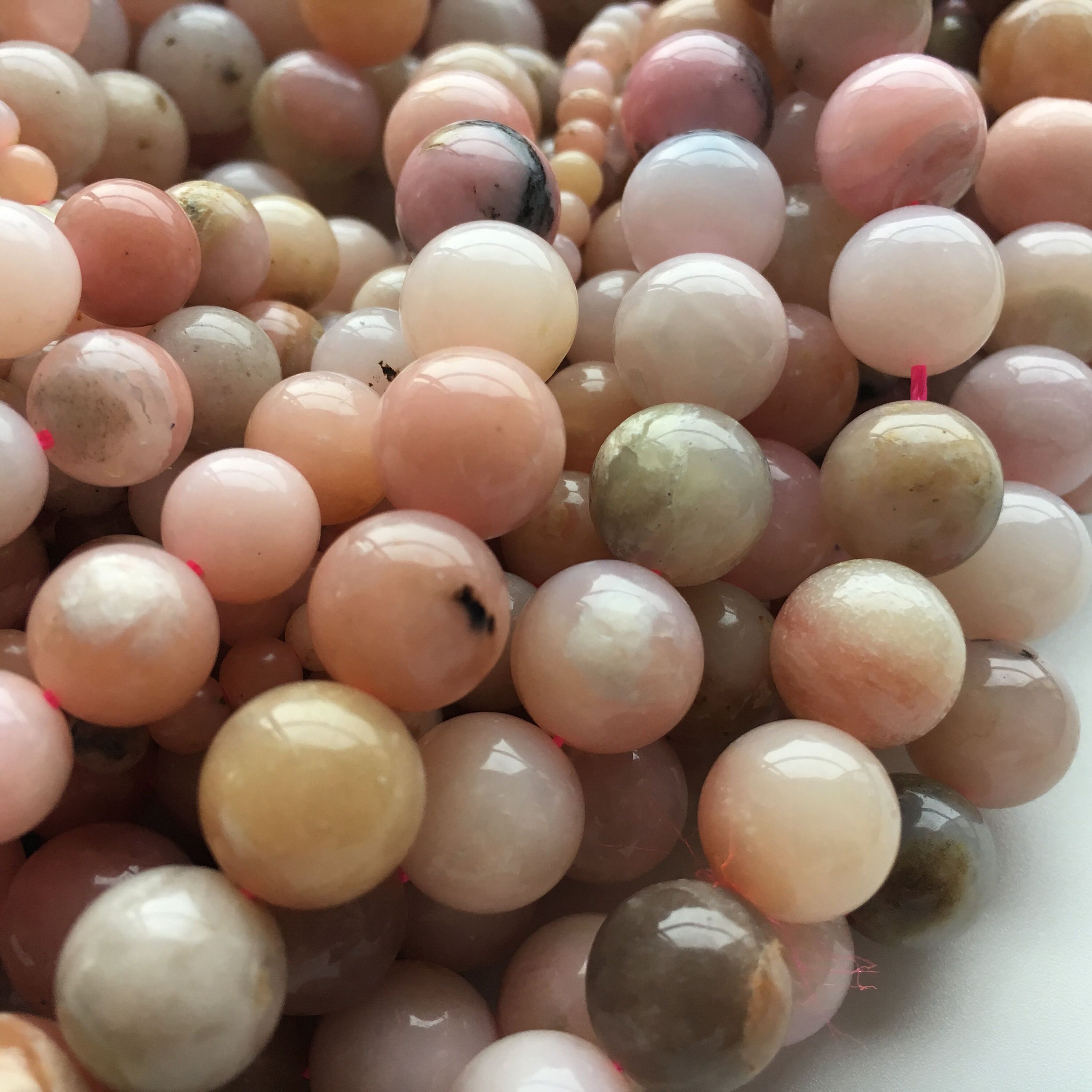 Pink Peruvian Opal Good Quality Grade A Natural Round - Etsy