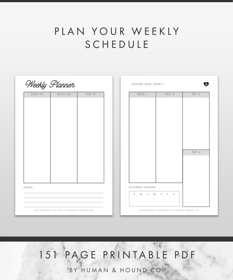 2021 Puppy Planner, Puppy Planner, Printable Planner 2021, Dog Mom ...