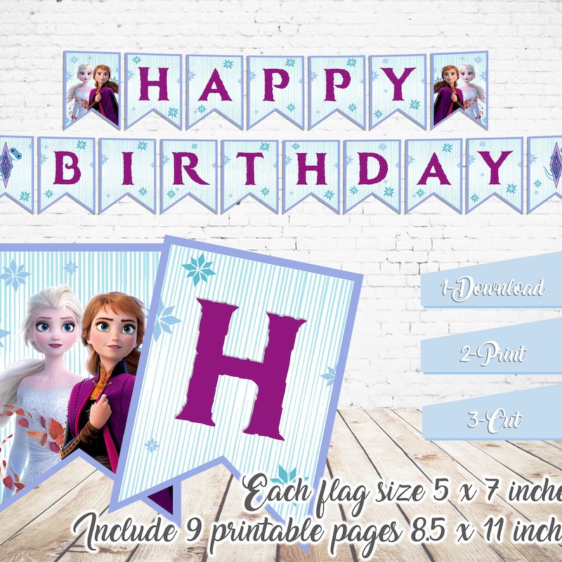 Frozen Birthday Banner - Etsy