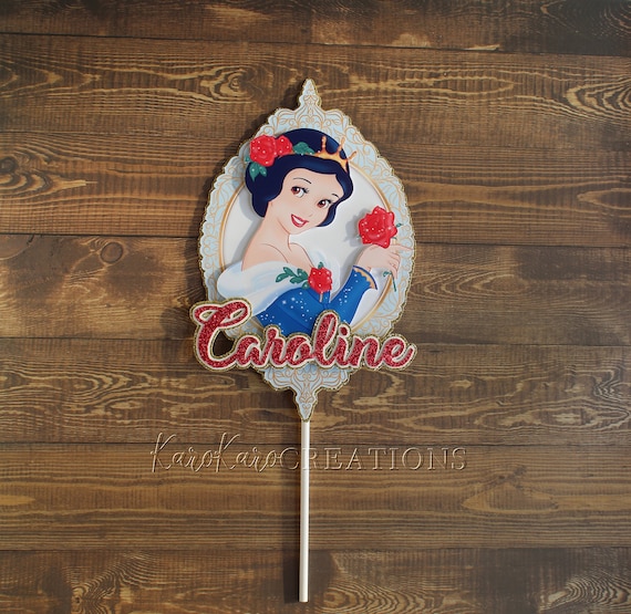 Princess Snow White Cake Topper Snow White Party Decoration - Etsy