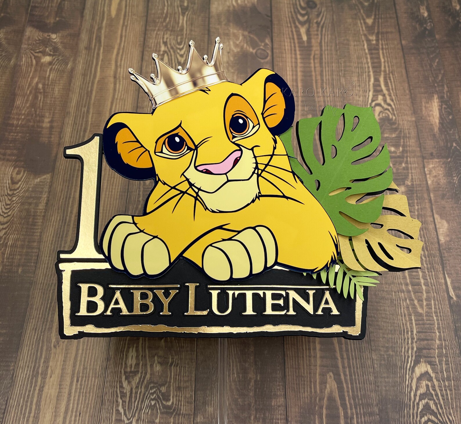 The Lion King Cake Topper Simba Cake Topper Lion King Party - Etsy