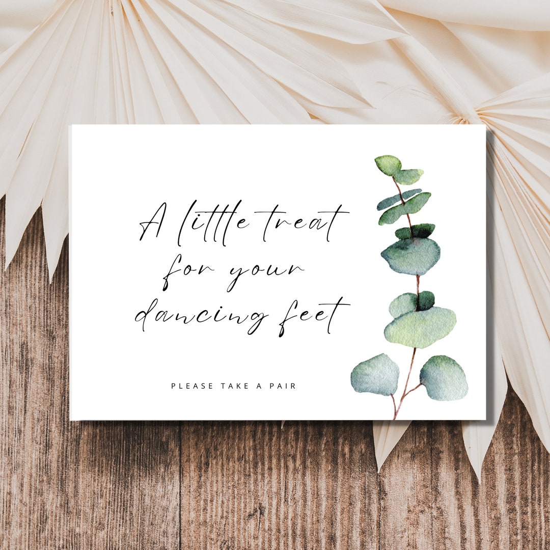 Dancing Feet Printable Sign, Dancing Shoes Sign to Print, A Little ...