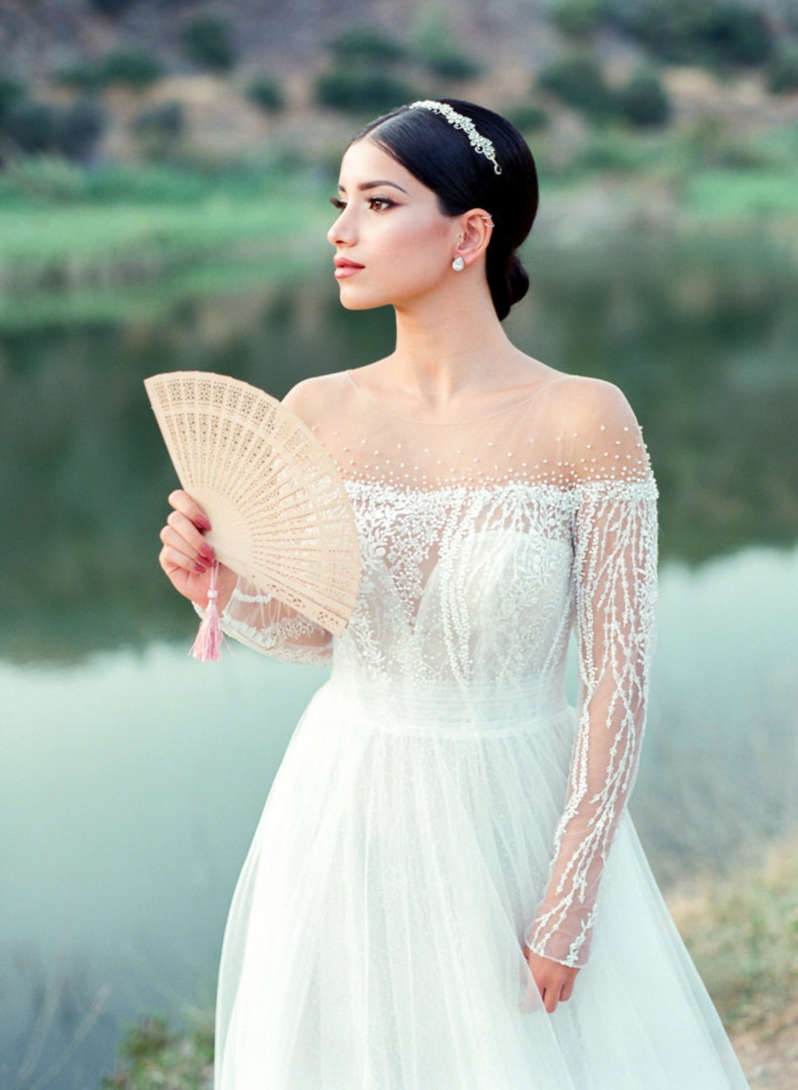 Wedding Fan, Sandalwood Fan, Fan for Bride, Wooden Fan, Wedding Favour ...